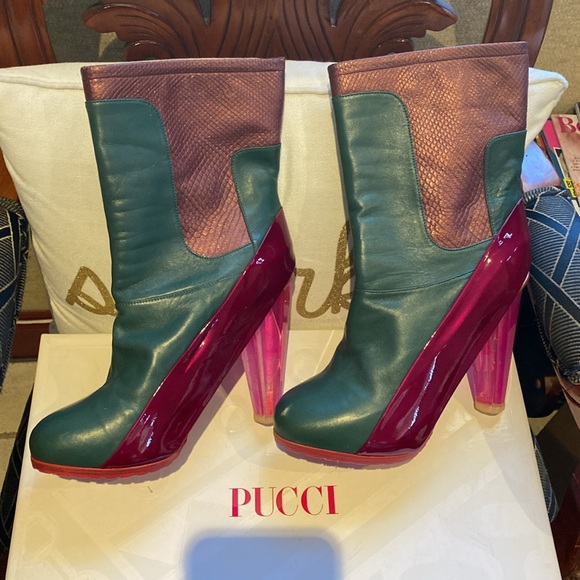 Emilio Pucci | Shoes | Emilio Pucci Made In Italy Stunning Leather ...